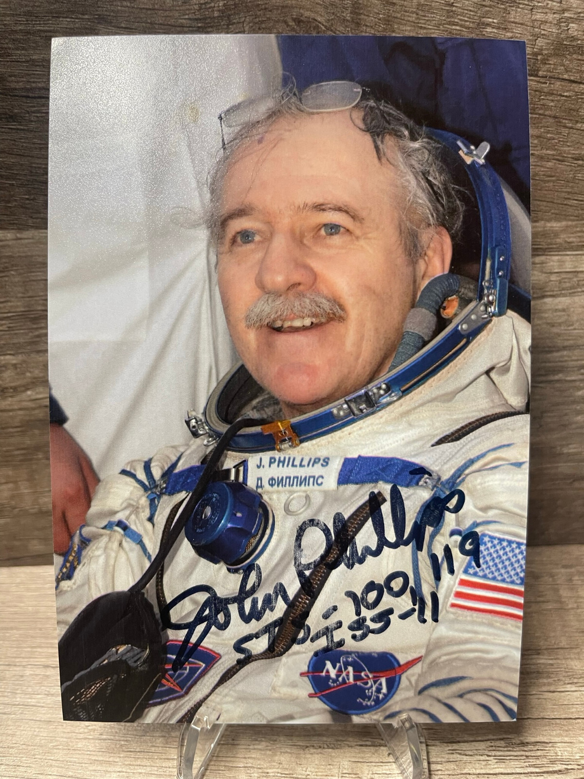 John L. Phillips NASA Astronaut Hand Signed 4x6 Photo TC46-1512 | eBay