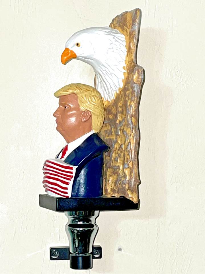 Figural Donald Trump President home bar kegerator beer tap handle USA ...