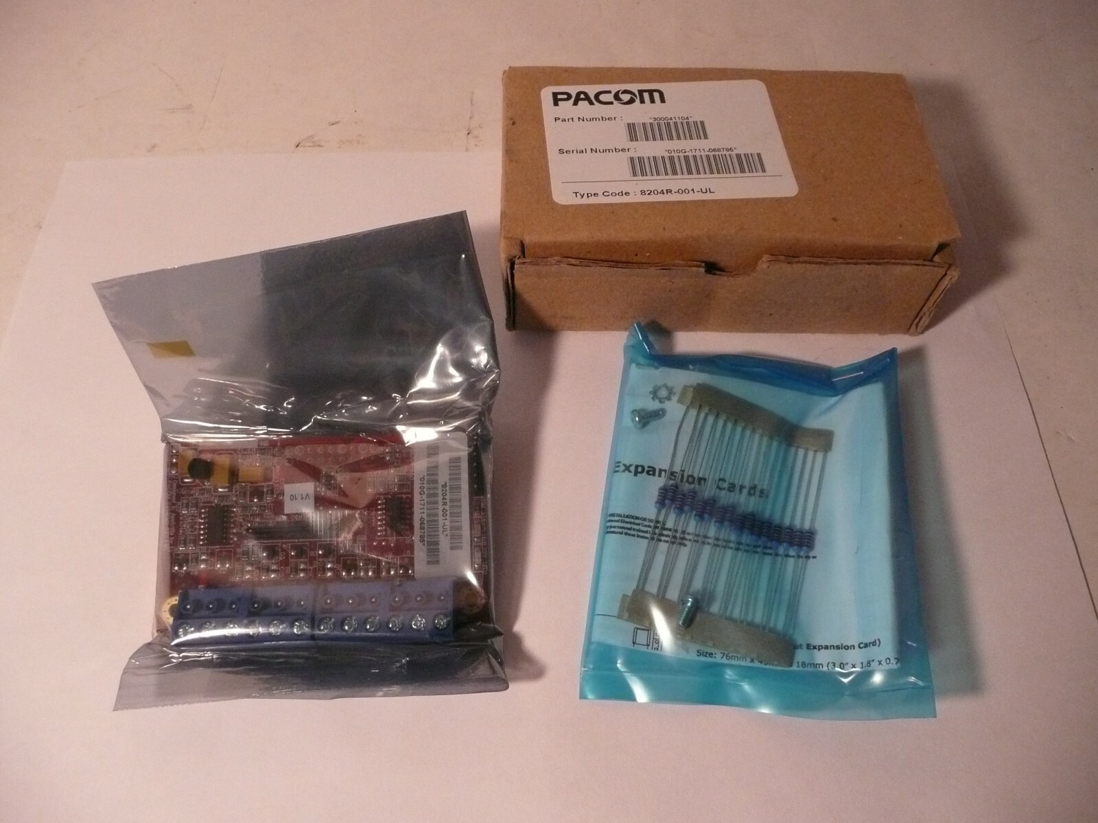 NEW PACOM 8204 EXPANSION MODULE 300-041-104 TYPE 8204R-001-UL 8 INPUTS ...