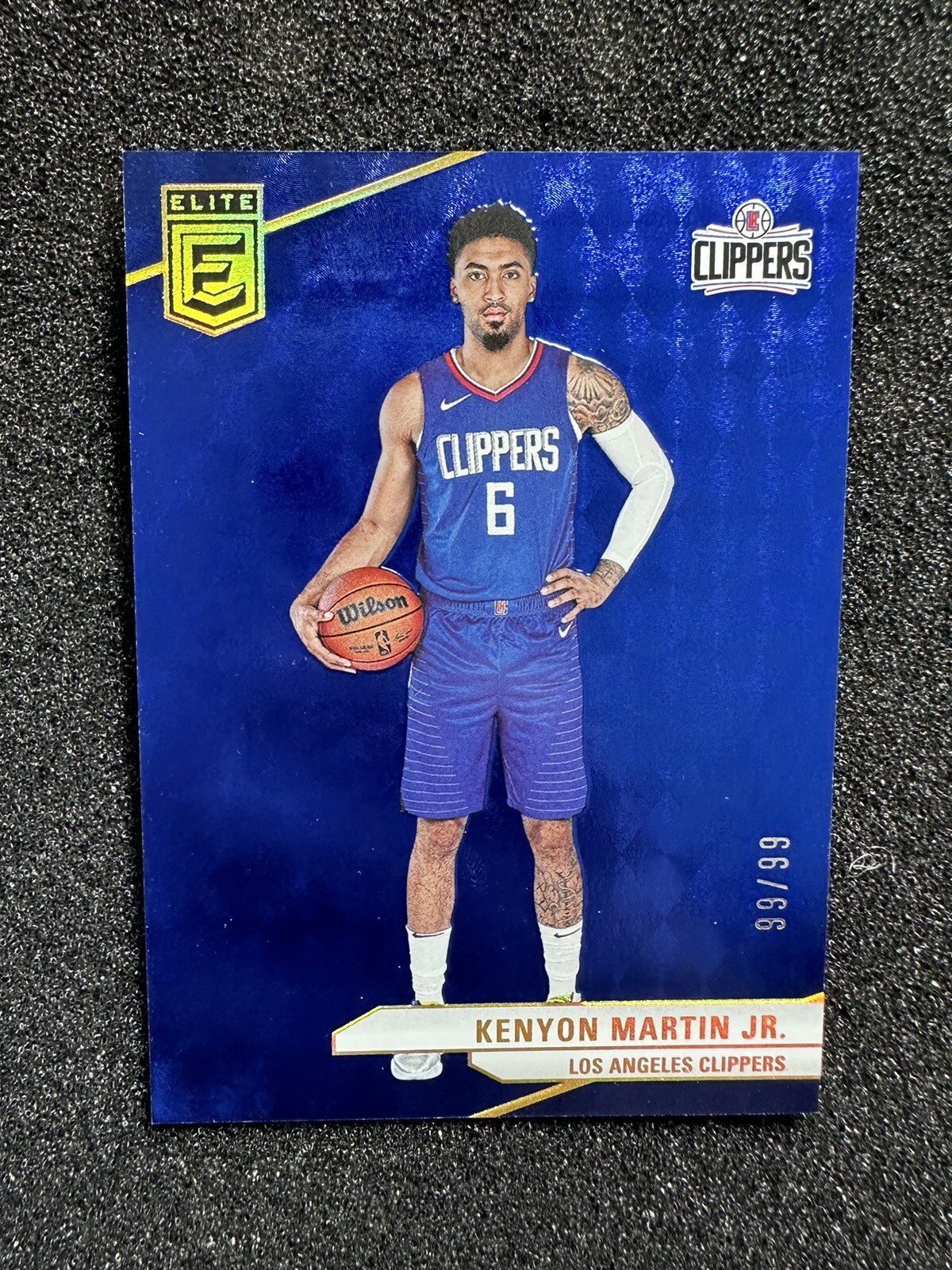 2023-24 Panini Donruss Elite Kenyon Martin Jr. Blue Parallel Clippers 1 ...