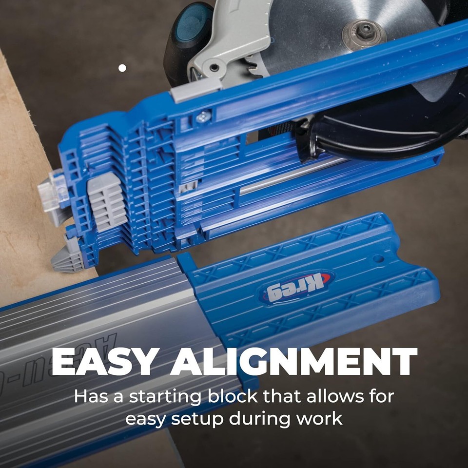 Kreg KMA3700 Accu-Cut XL - Universal Track Saw Guide System, Blue | eBay
