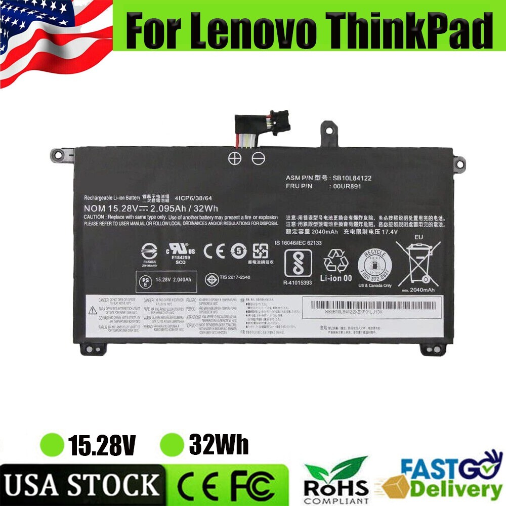 01AV493 32WH BATTERY FOR LENOVO THINKPAD T570 T580 P51S P52S SERIES ...