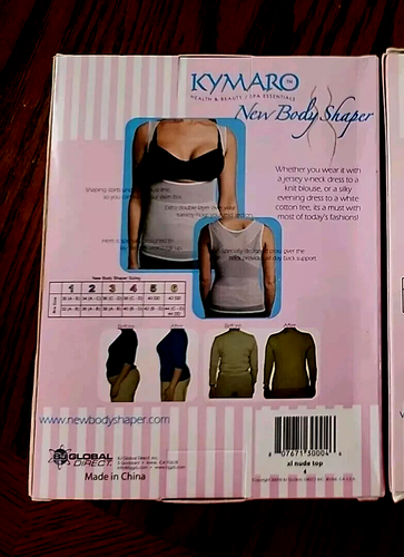 Kymaro New Body Shaper Shapewear Sz XL Nude Beige Girdle Slimmer New ...