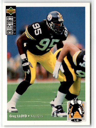 1994 Collector's Choice Silver Greg Lloyd Pittsburgh Steelers #72 | eBay