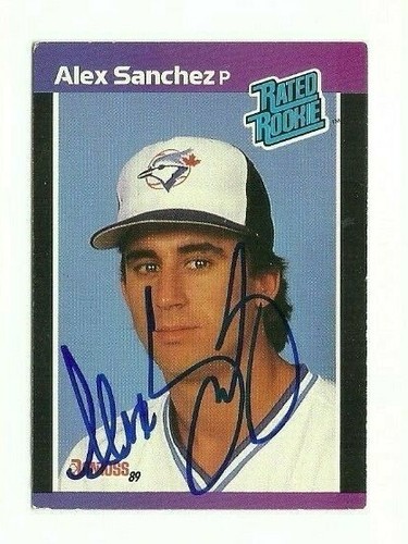 Alex Sanchez 1989 Donruss signed auto autographed card Blue Jays | eBay