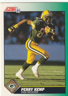 FREE SHIPPING-MINT-1991 Score Perry Kemp #281-PLUS PACKERS BONUS CARDS ...