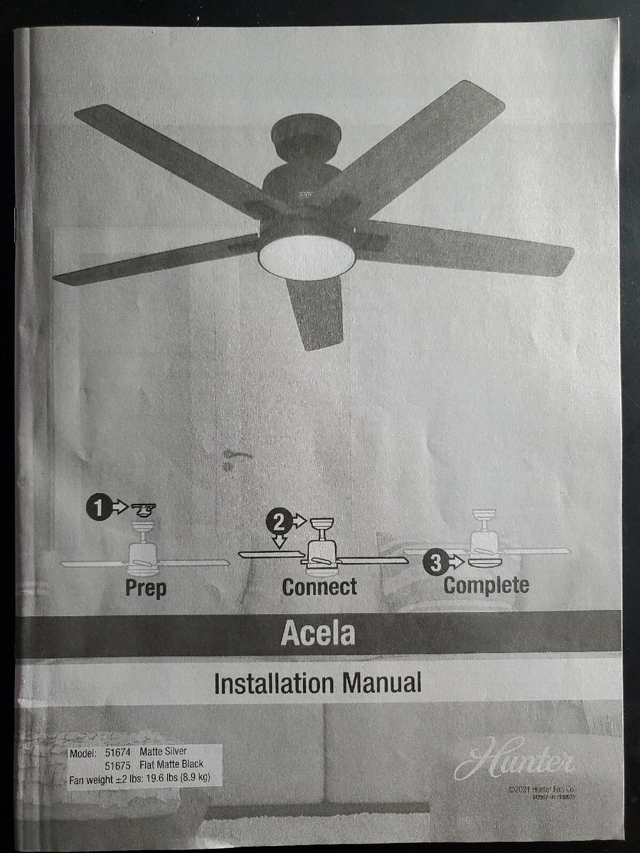 Hunter 52 Inch Ceiling Fan Parts | Shelly Lighting