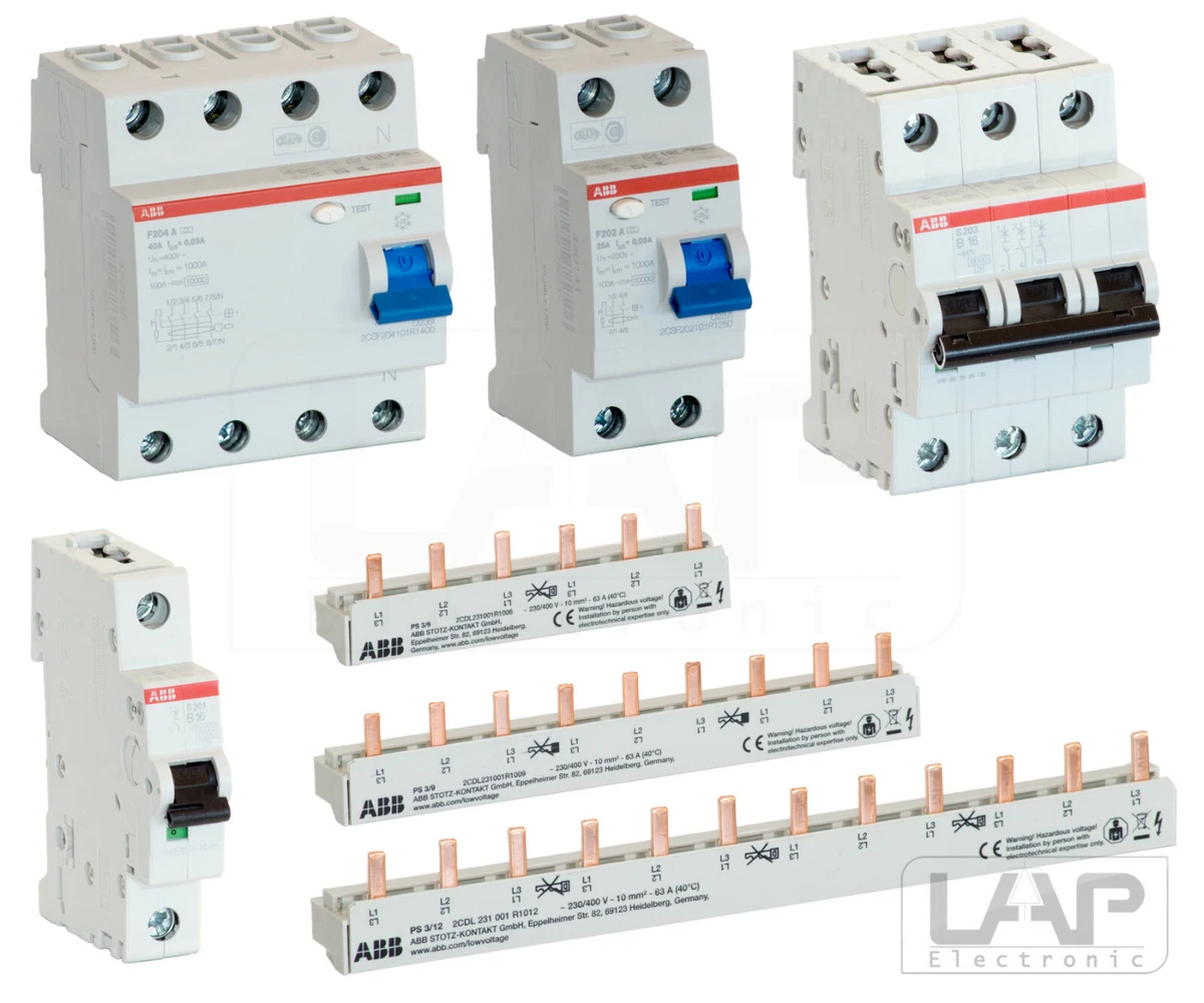 ABB Sicherung LS-Schalter FI-Schutzschalter, 59% OFF