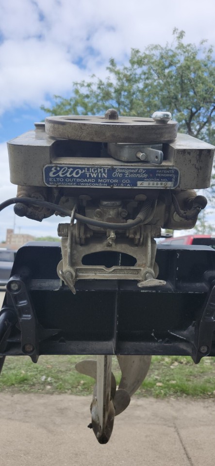 Antique 1925 Elto Model C Light Rudder Twin Outboard Motor (Later ...