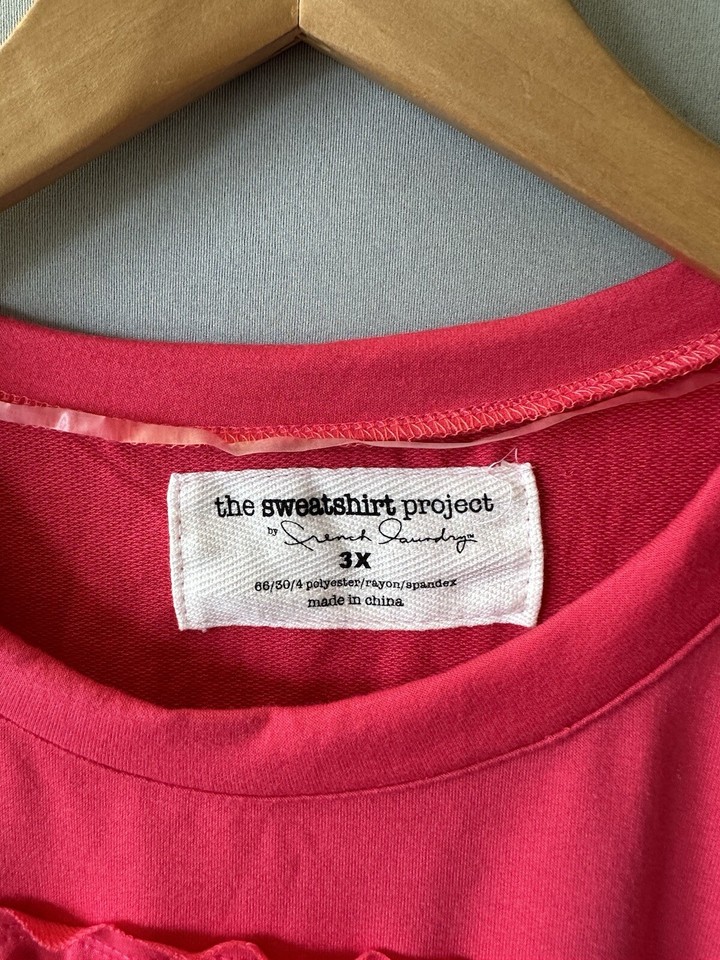 NWT The Sweatshirt Project Shirt Pullover Cold shoulder Size 3X | eBay