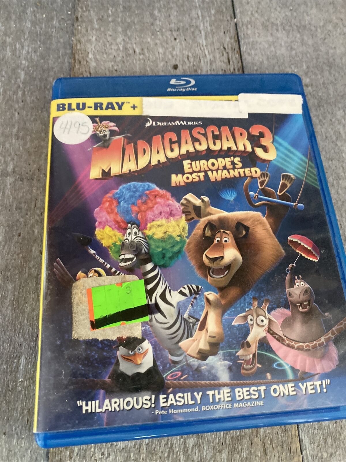 Madagascar 3 Blu Ray