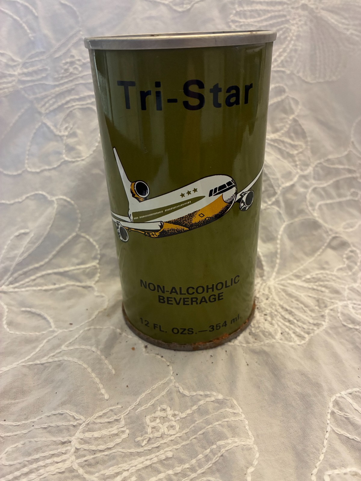 TriStar Non-Alcoholic Beverage Can. Empty. Older Pull Tab Top. Bottom ...