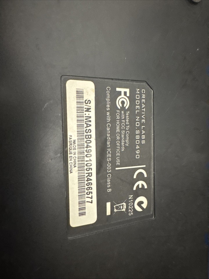 Creative Labs Live! 24-bit External Sound Blaster Model SB0490 *Made in ...