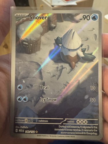 Snover 140/132 Illustration Rare IR Pokemon Mega Evolution NM Full Art ...