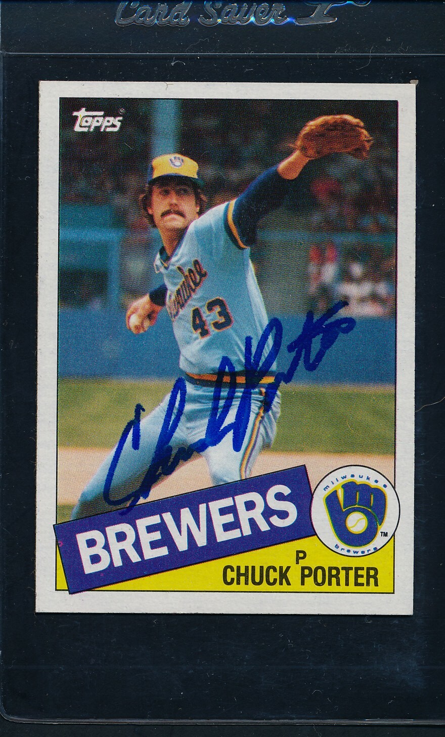 1985 Topps #32 Chuck Porter Brewers Signed Auto *43990 | eBay