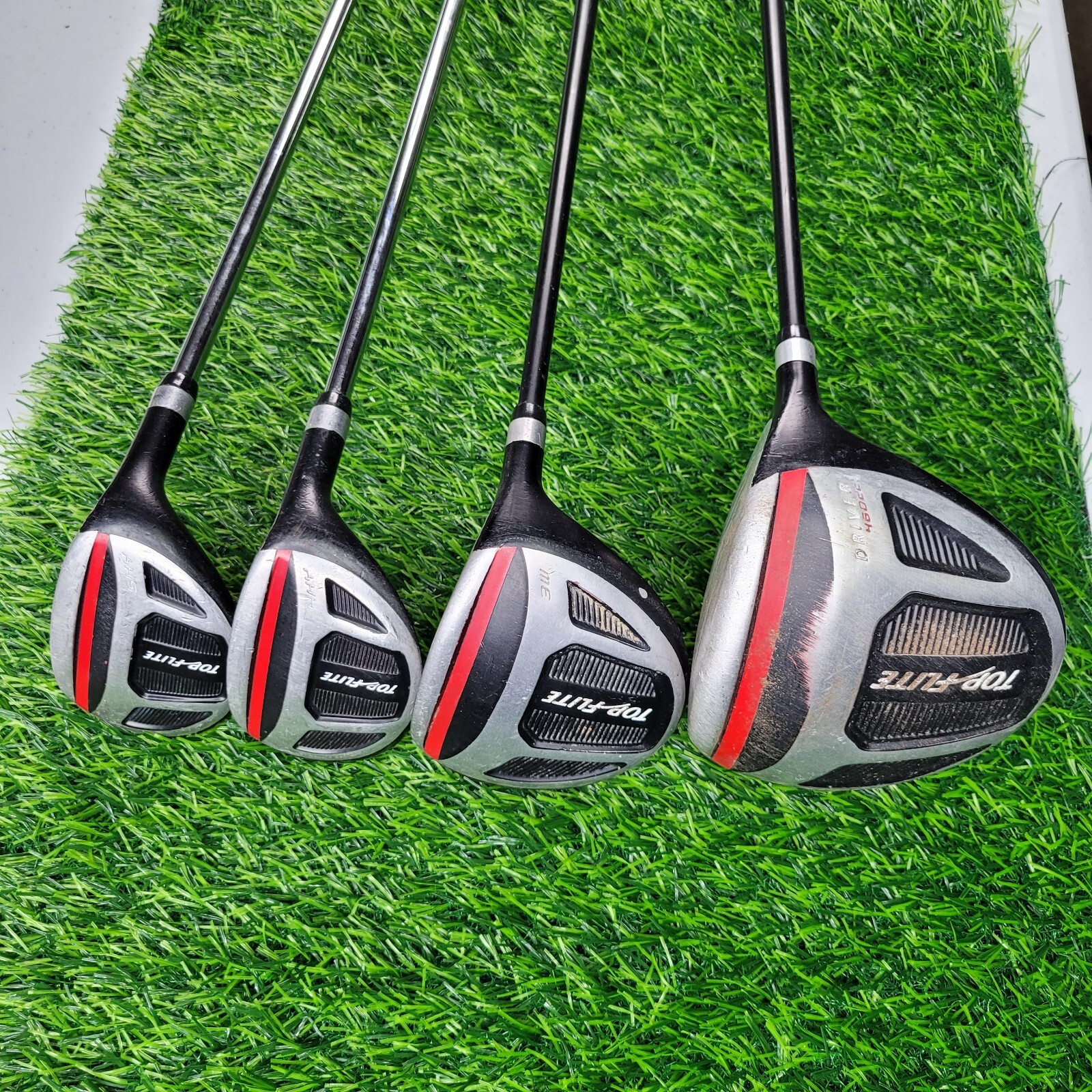 Top Flite Men's 460CC Driver Set of 4 RH Graphite Men's Flex 4H, 5H, 3W ...