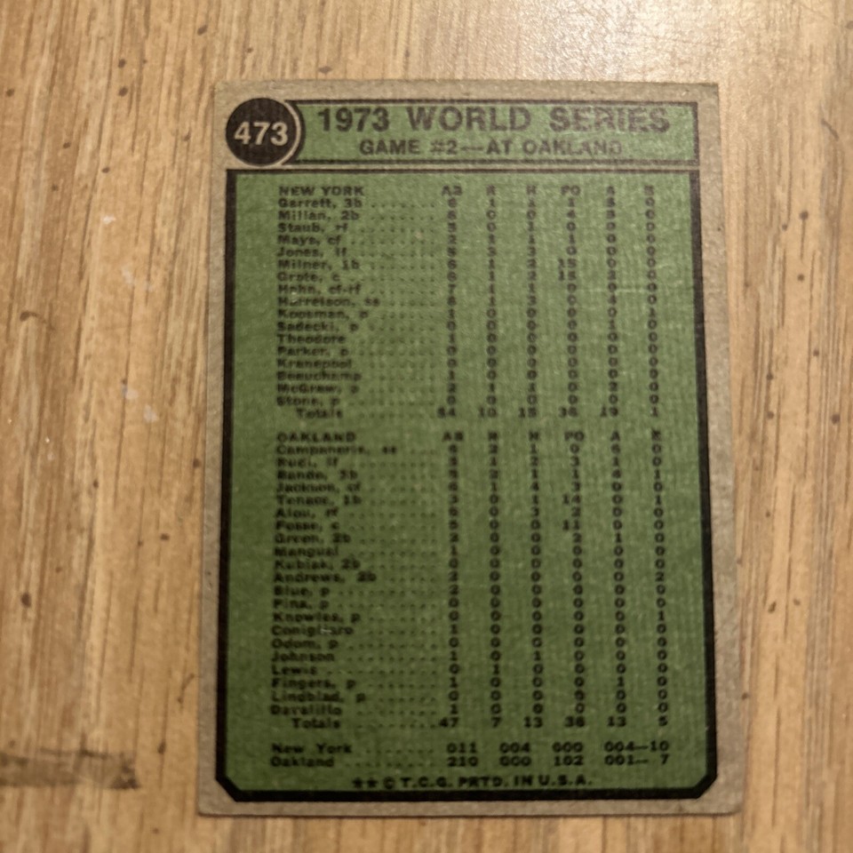 1974 Topps WS Game 2 Willie Mays | eBay