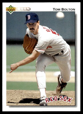1992 Upper Deck 110 Tom Bolton Boston Red Sox Baseball Card | eBay