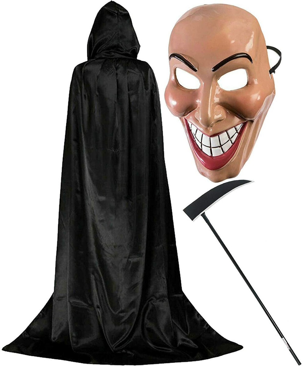 Grim Reaper Costume For Men NICEYEA Scary Grim Reaper Costume Men's