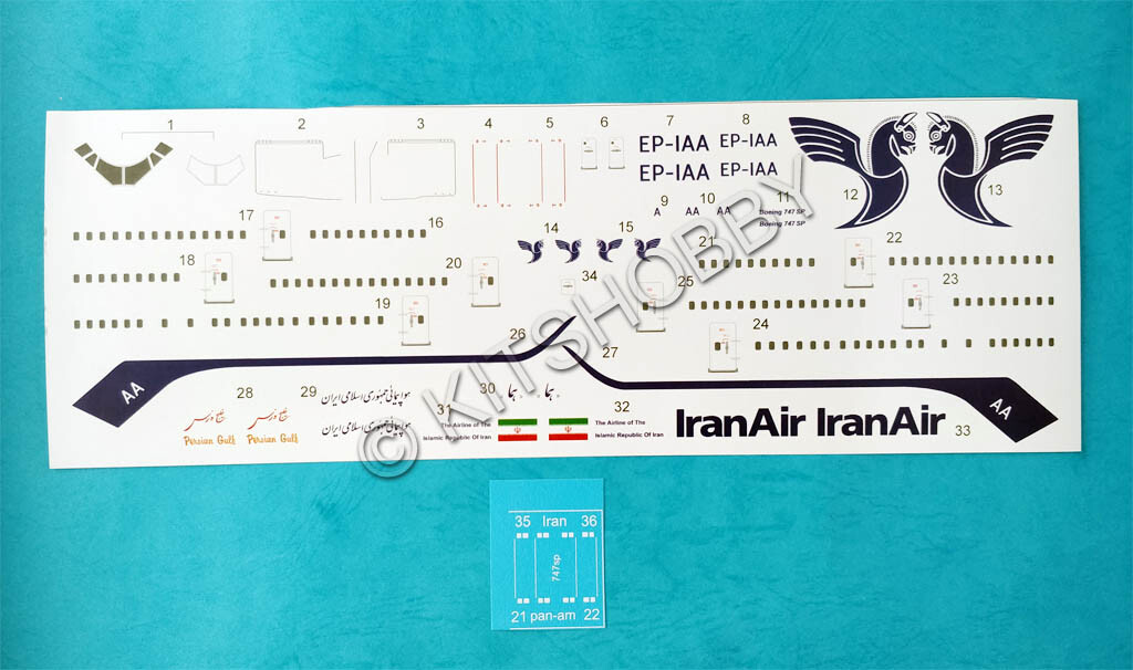 Eastern Express 1/144 Boeing 747sp Iran Air Model Kit for sale online ...
