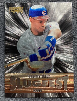 1996 Pinnacle SAMMY SOSA Slugfest #10 Cubs Insert Baseball Card | eBay