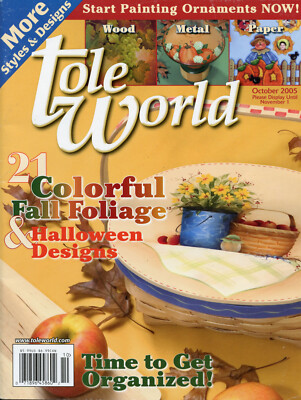 Tole World Magazine October 2005 Decorative Painting Fall Halloween ...