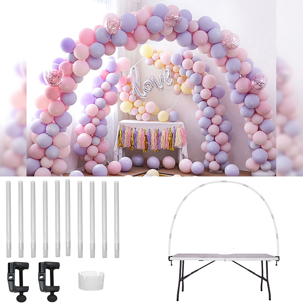 Large Table Balloon Arch Set Column Stand Base Frame Kit Wedding ...