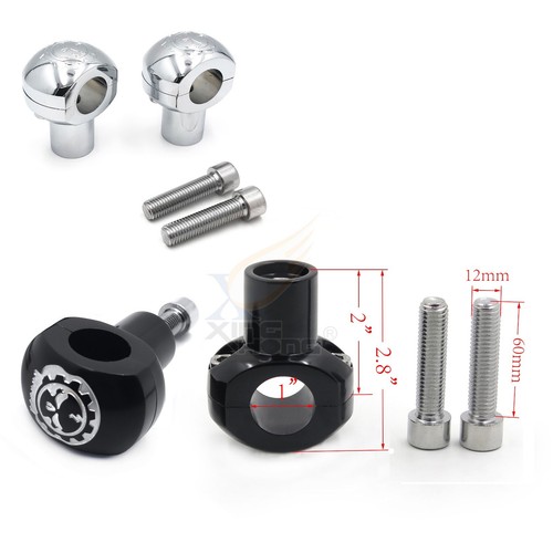 Gear Skull 25mm Handlebar Riser For Harley Dyna FXD Street Bob Wide ...