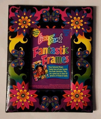 VTG LISA FRANK FANTASTIC FRAMES “BUTTERFLIES & FLOWERS” 4”X 5” PHOTO ...