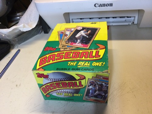 87 TOPPS BASEBALL WAX BOX (36 SEALED PACKS) | eBay