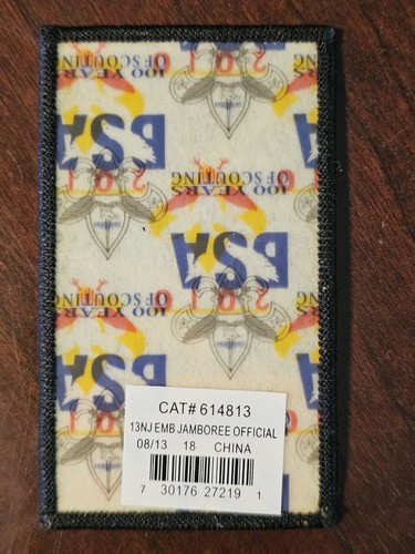 2013 National Scout Jamboree Summit Bechtel Reserve Participants Patch ...