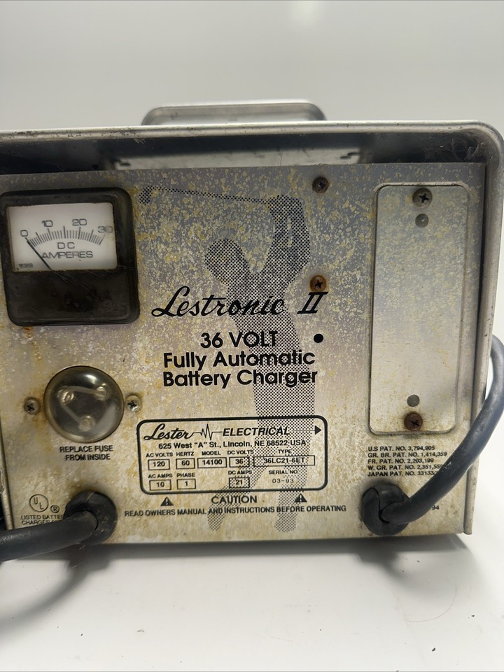 LESTRONIC II - 36 Volt Club Car Golf Cart Battery Charger Model14100 Lester Read | eBay