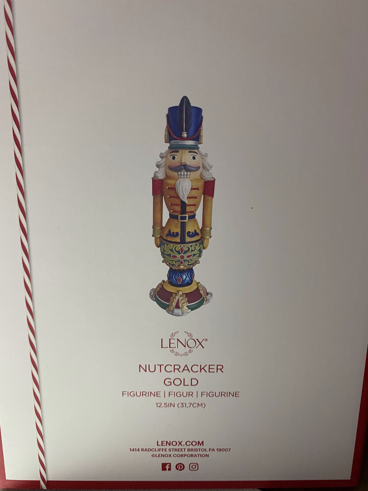 Lenox Christmas Nutcracker Soldier Figurine (Gold), New in Box ...
