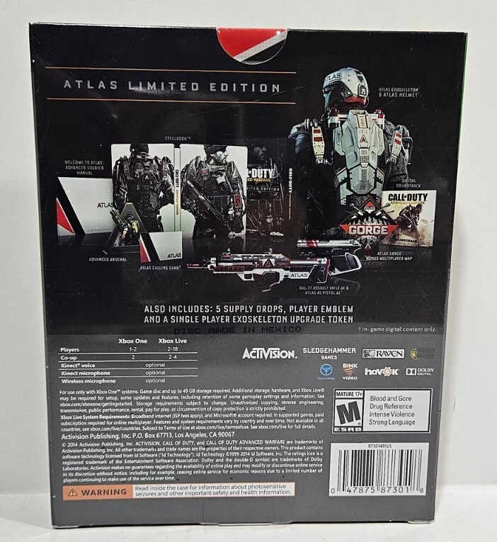 Call of Duty: Advanced Warfare - Atlas Limited Edition Xbox One ...