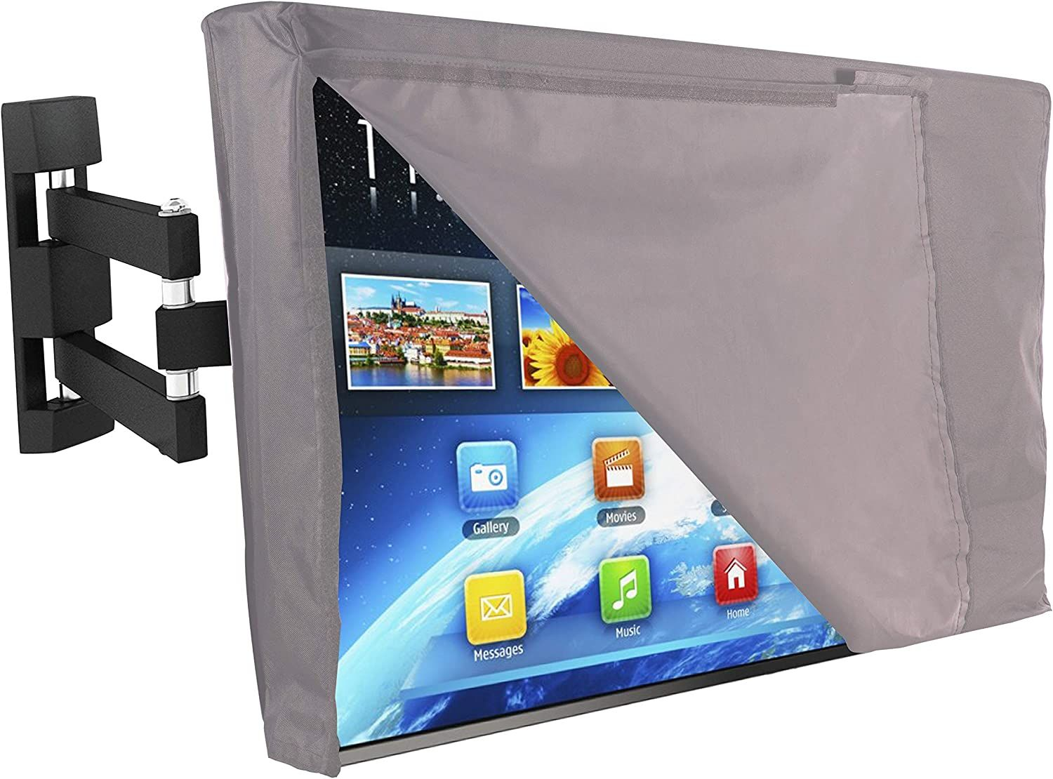 Lish Premium Waterproof Outdoor TV Cover 52 to 55 inches with 52" - 55 ...