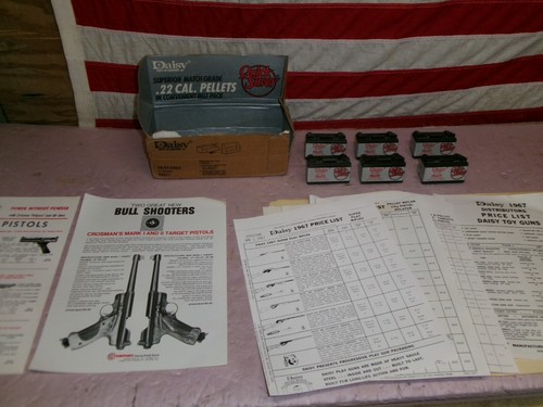 VINTAGE- DAISY- 22 CAL. DISPLAY BOX -INCLUDES UNOPENED PELLET BOXES- | eBay