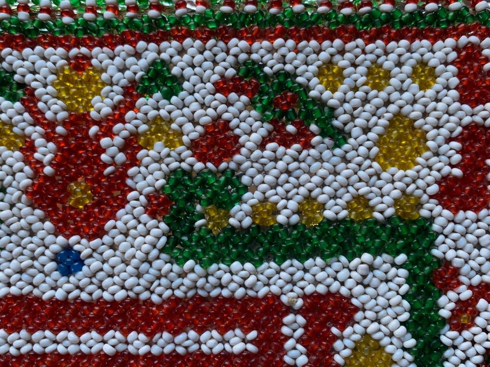 Antique Beaded Swastika Motif Art Piece Made in India by Master ...