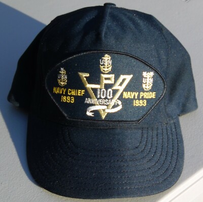 1993 100th Anniversary US Navy Chief Petty Officer CPO Cap Hat MADE IN ...