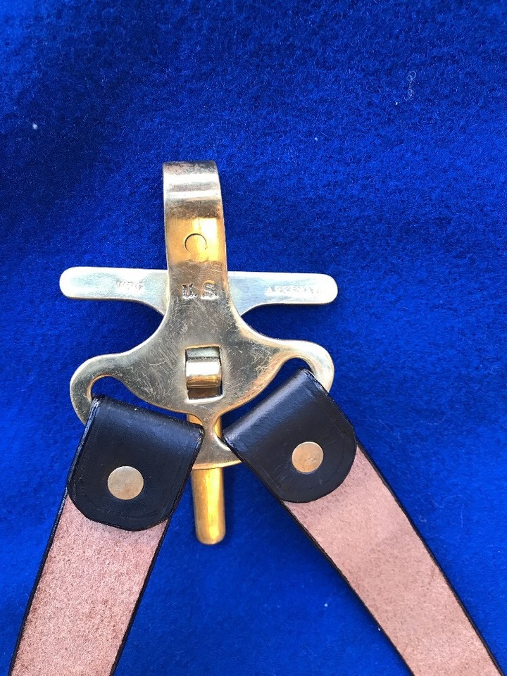 J.E.B. Stuart 1859 Patent Saber Hanger for Cavalry with Leather Straps ...
