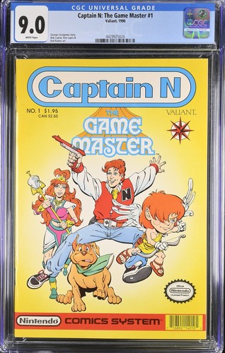 Captain N: The Game Master #1 - Valiant 1990 CGC 9.0 George Caragonne ...