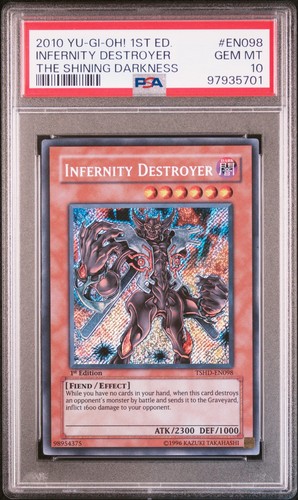 2010 YU-GI-OH! TSHD-THE SHINING DARKNESS 1ST EDITION INFERNITY ...
