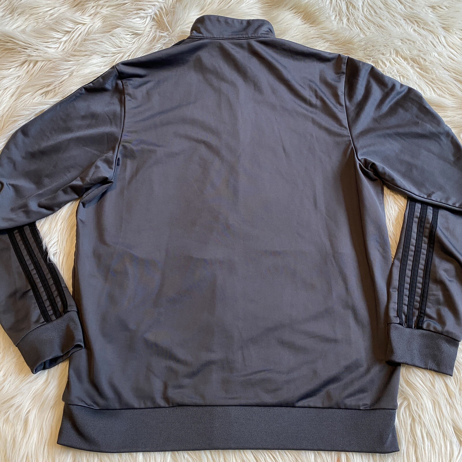 Adidas Originals Grey Trefoil Track Jacket Women L Fu… - Gem