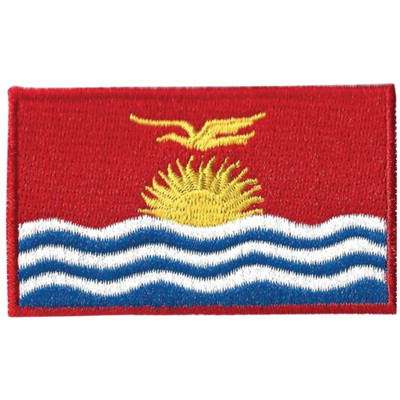 Drapeau de Kiribati thermocollant sur patch brodé à coudre sur ...