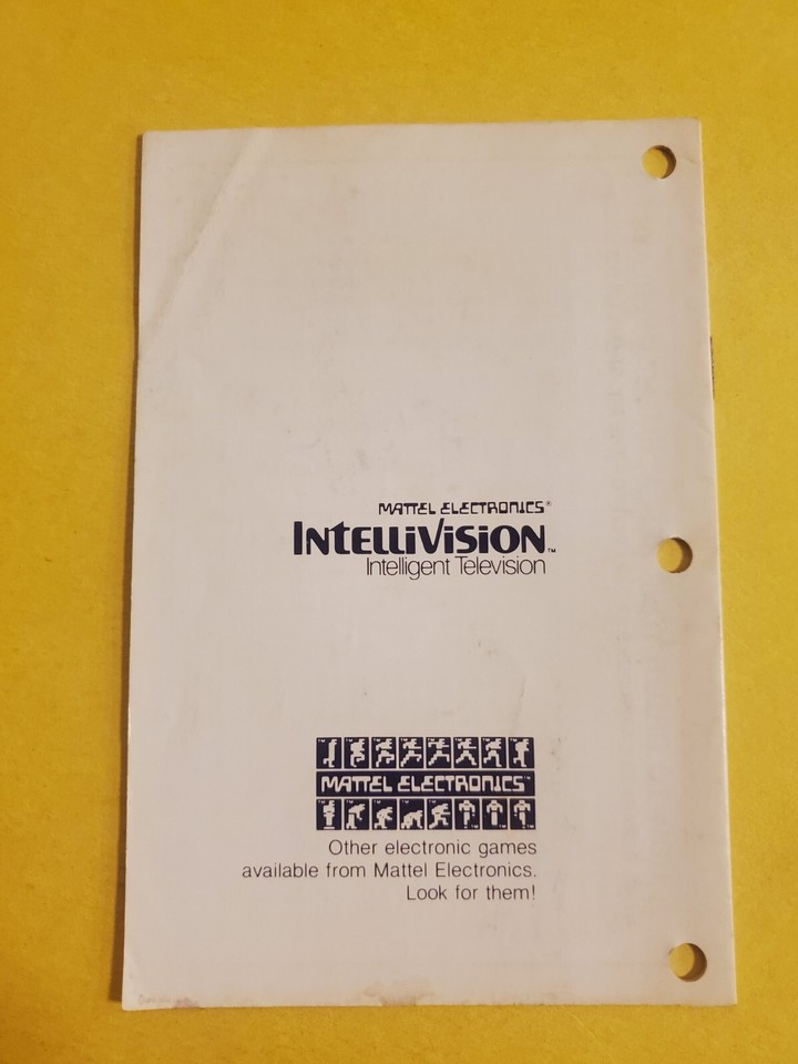 Snafu Intellivision Manual Vintage INSERT ONLY Authentic | eBay