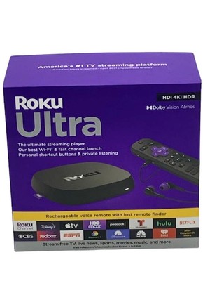 Roku 4802R Ultra 4K Streaming Device with Rechargeable Remote | eBay
