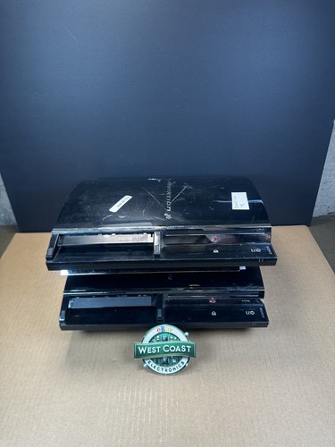 2x Sony PlayStation 3 Backwards Compatible PS3 Console (CECHE01) READ ...