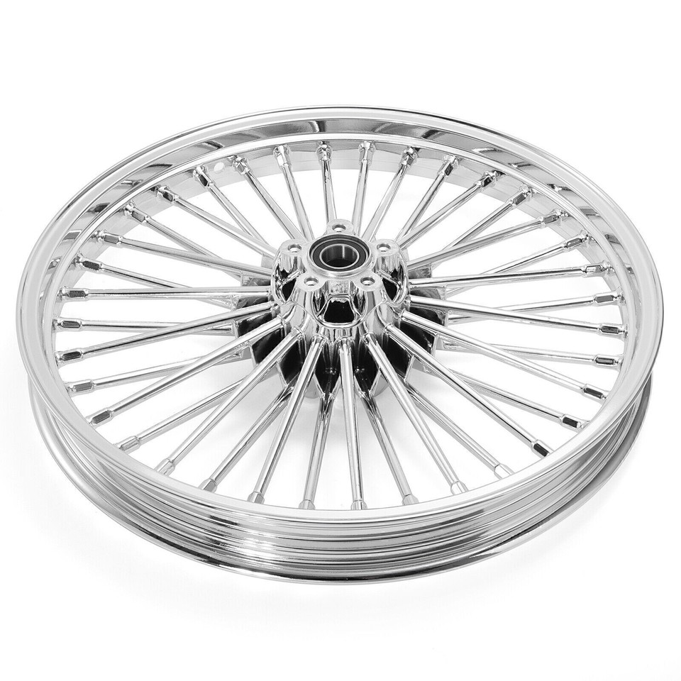 For Harley Chopper 21x2.15 Fat Spoke Wheel Front Rim Dyna Street Bob ...