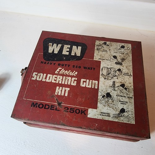 Vintage WEN SOLDERING GUN METAL STORAGE BOX Model 250K | eBay