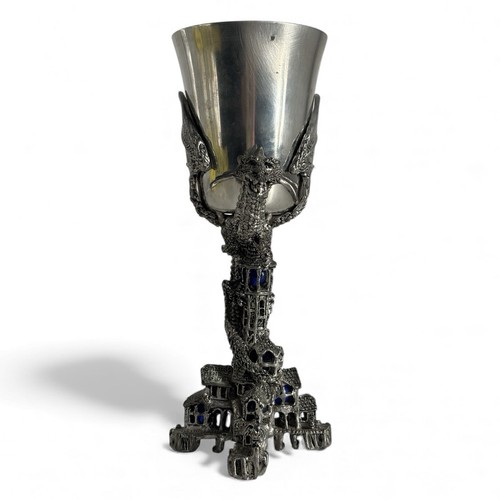 Vintage Fellowship Foundry Kevin O’hare Pewter “Smaug’s End” Goblet ...