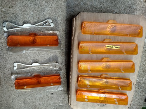 NOS! Pair of 1971 1972 1973 AMC Ambassador Front Parking Light Lenses ...